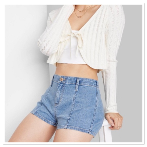 wild fable | Shorts | Womens Super High Rise Seamed Jean Shorts Wild ...